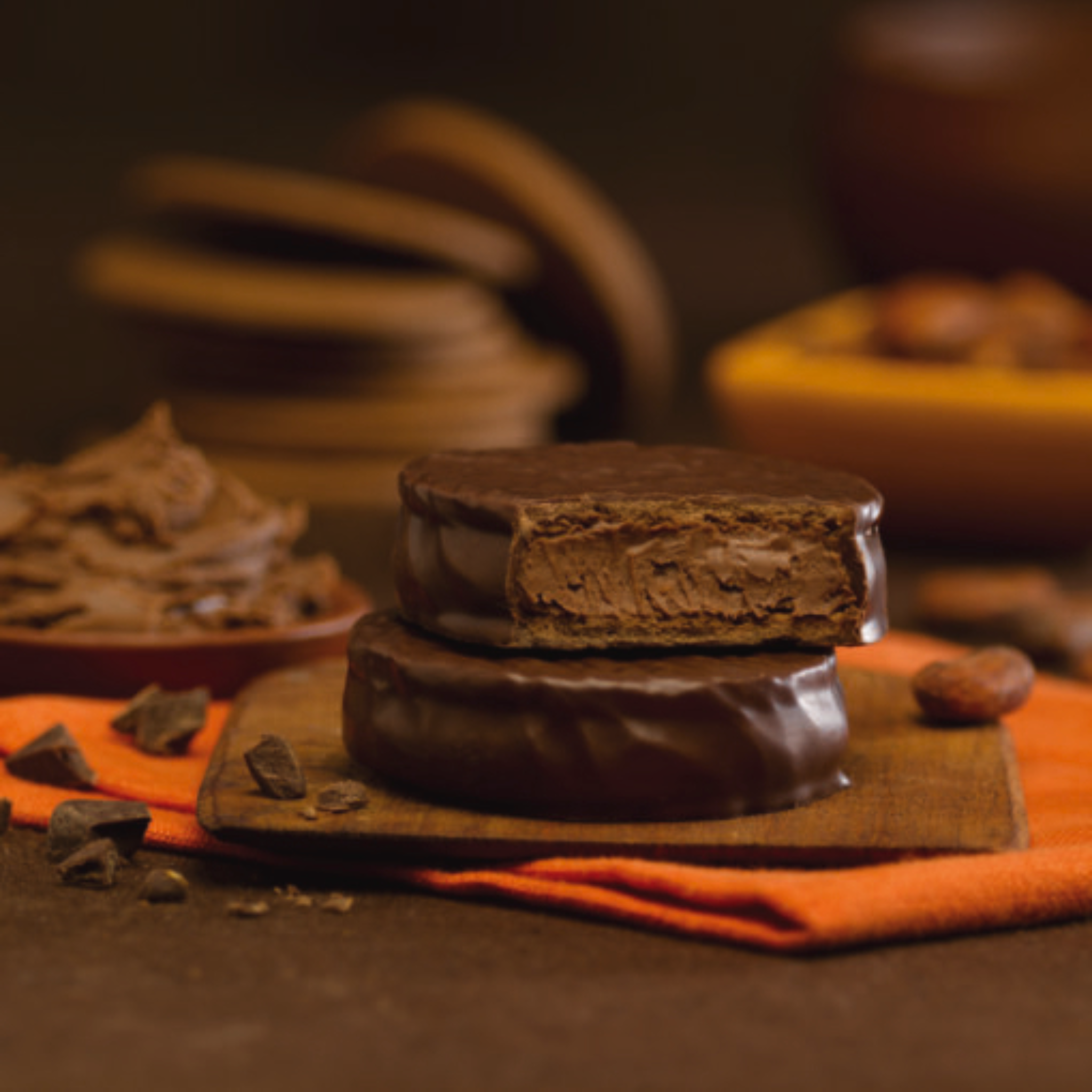 Cachafaz Alfajor de Chocolate con Leche y Mousse de Chocolate – Caja 6 ...