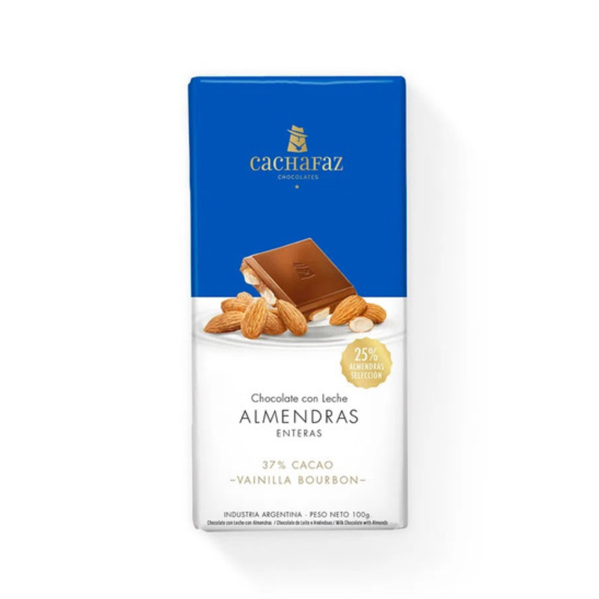 Cachafaz Chocolate con Leche y Almendras – Barra 100 g / 3.5 oz – Click ...