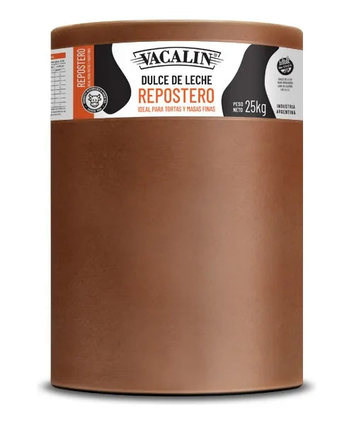 Dulce de leche Vacalin Repostero Pote de Carton 25 gramos