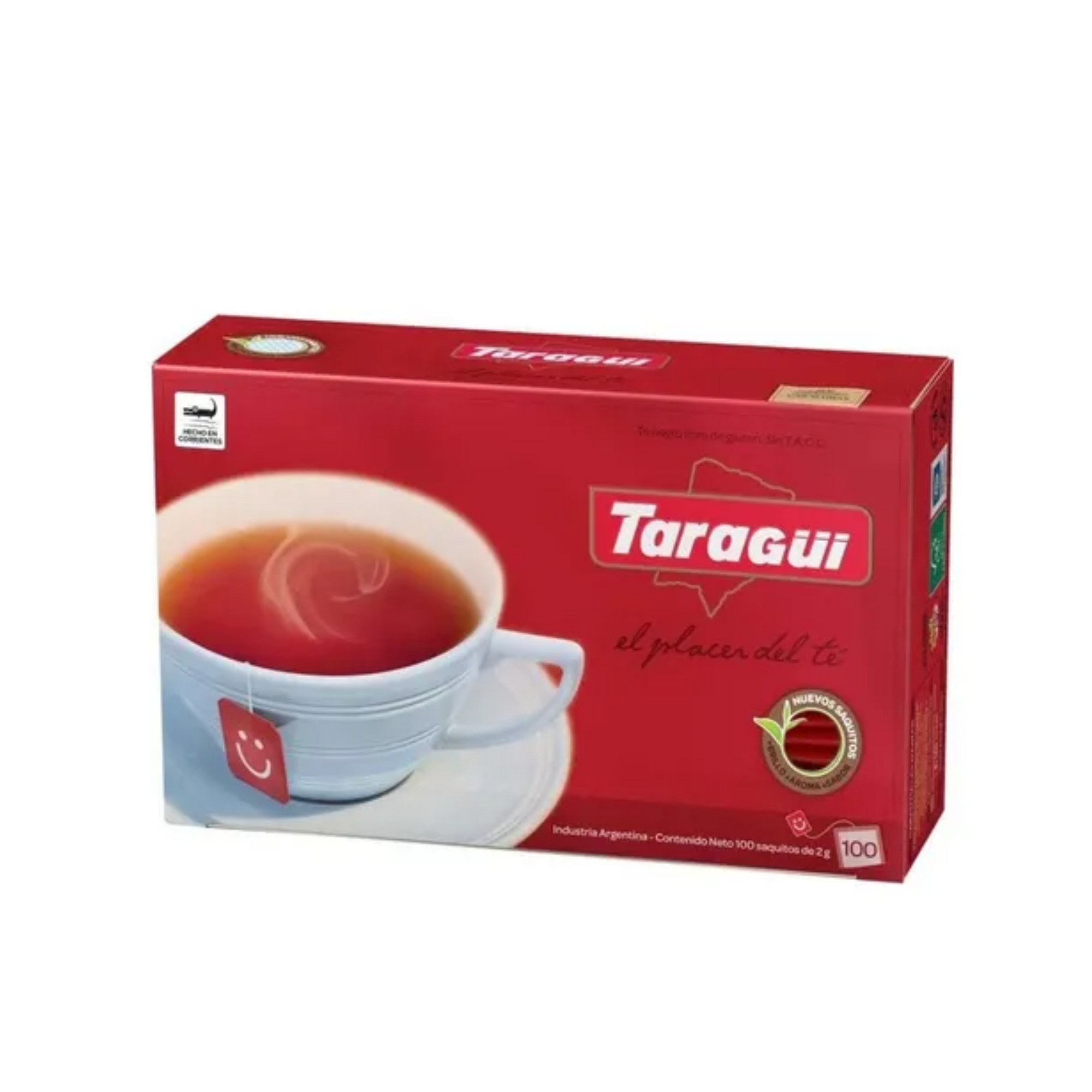 Taragüí Té Negro 5 cajas x 100 saquitos cada una– Té Argentino Clásico ...