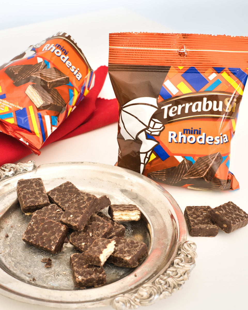 Mini Rhodesia Cookies with Creamy Lemon Filling and Chocolate Coated,