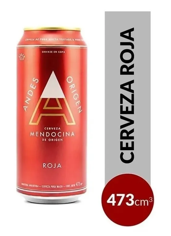 Cerveza Andes Origen Roja, 473 mL (Paquete de 6)
