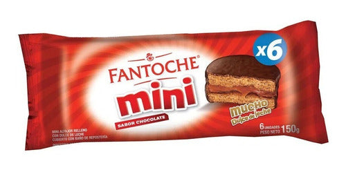 Alfajor Mini Negro Fantoche, 150 g / 5,29 oz (Paquete de 6)